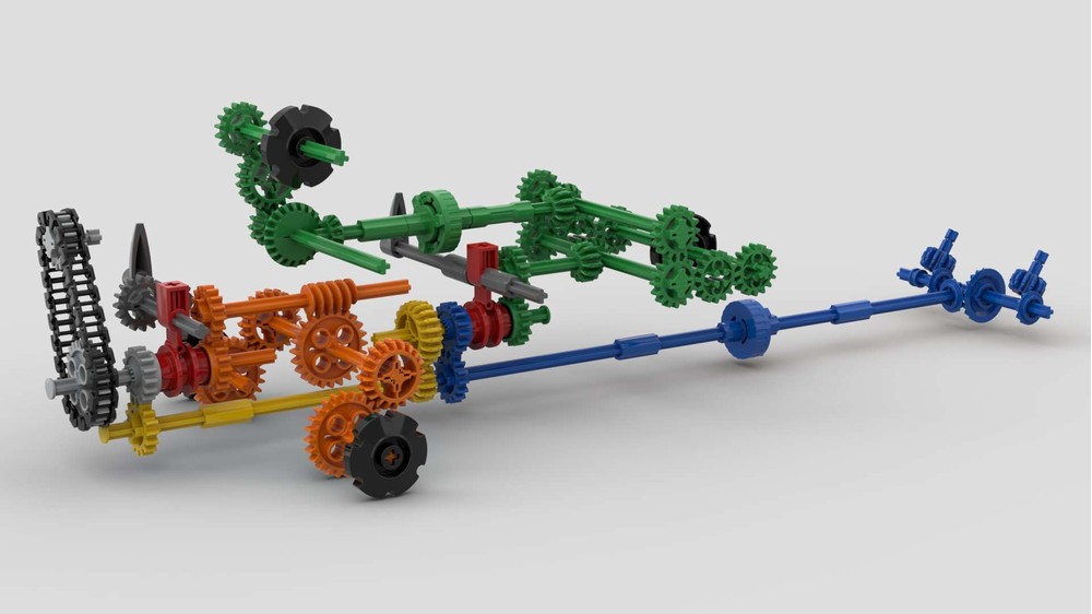 Lego Moc Self Propelling Hopper Feeder Conveyor By Bku Rebrickable
