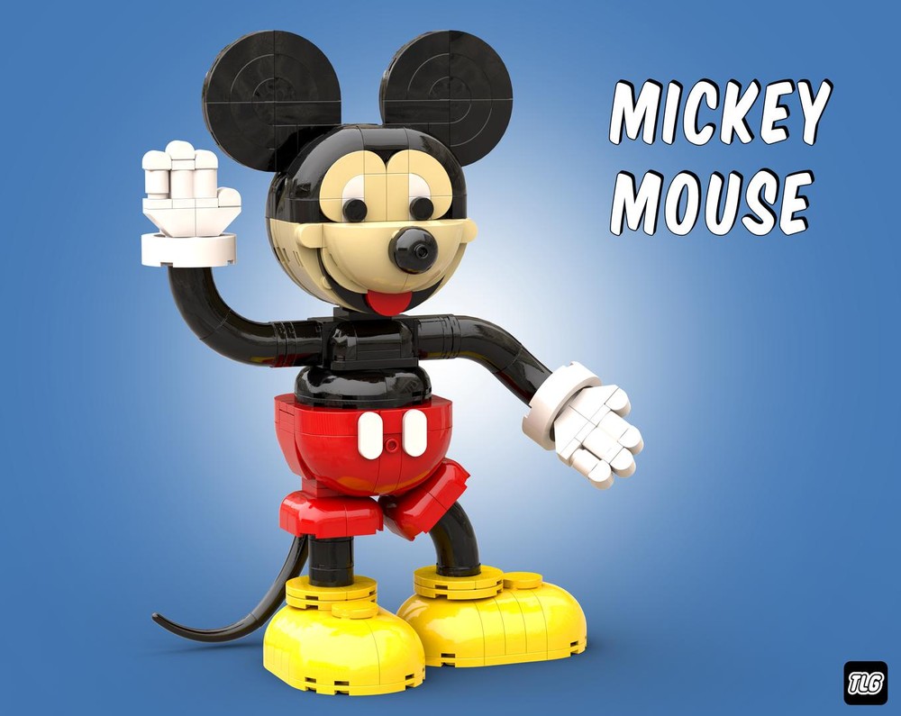 LEGO MOC Mickey Mouse by _TLG_ | Rebrickable - Build with LEGO