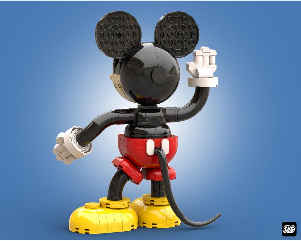 LEGO MOC Mickey Mouse by _TLG_ | Rebrickable - Build with LEGO