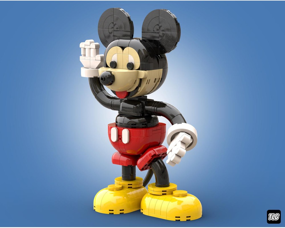 LEGO MOC Mickey Mouse by _TLG_ | Rebrickable - Build with LEGO