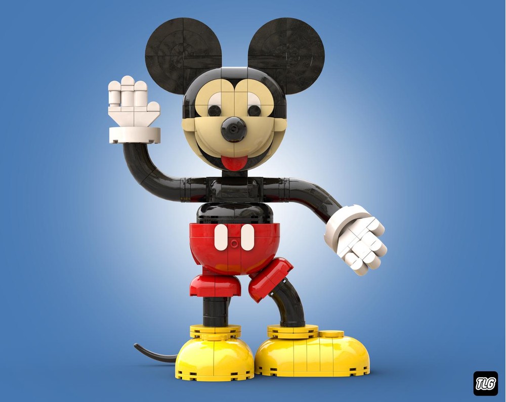 Lego Moc Mickey Mouse By Tlg Rebrickable Build With Lego