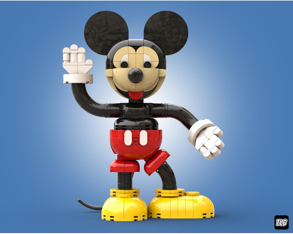 LEGO MOC Mickey Mouse by _TLG_ | Rebrickable - Build with LEGO