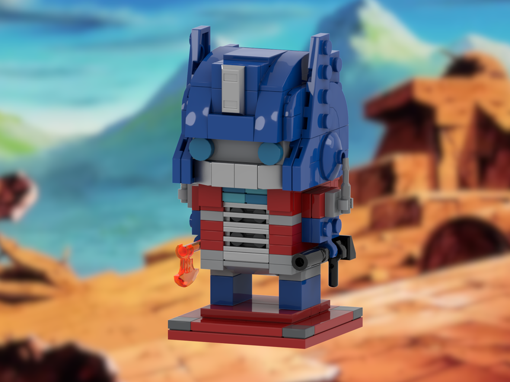 LEGO MOC Optimus Prime Brickhead by Bucktopus | Rebrickable - Build ...