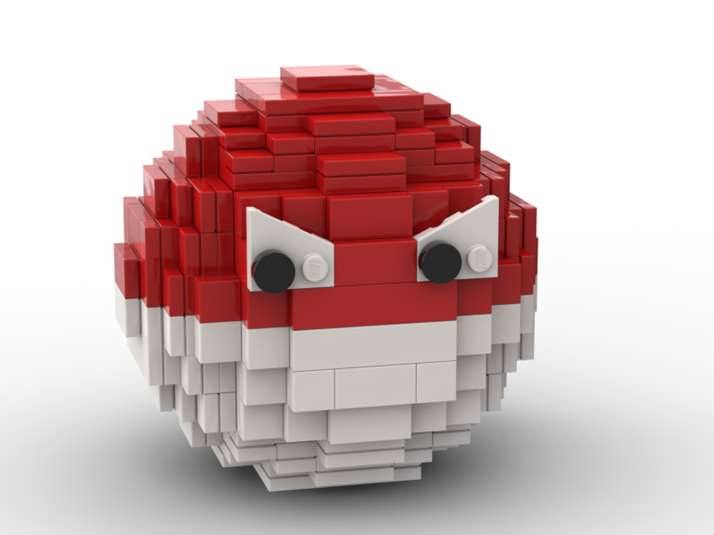 LEGO MOC Pokemon Voltorb by Jedi Plb | Rebrickable - Build with LEGO