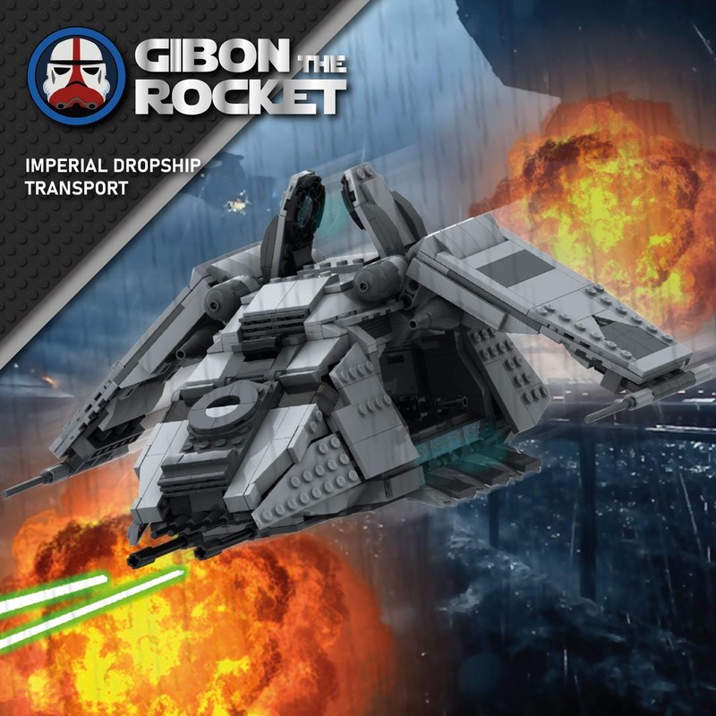 LEGO MOC Imperial Dropship Transport by GibonTheRocket | Rebrickable ...