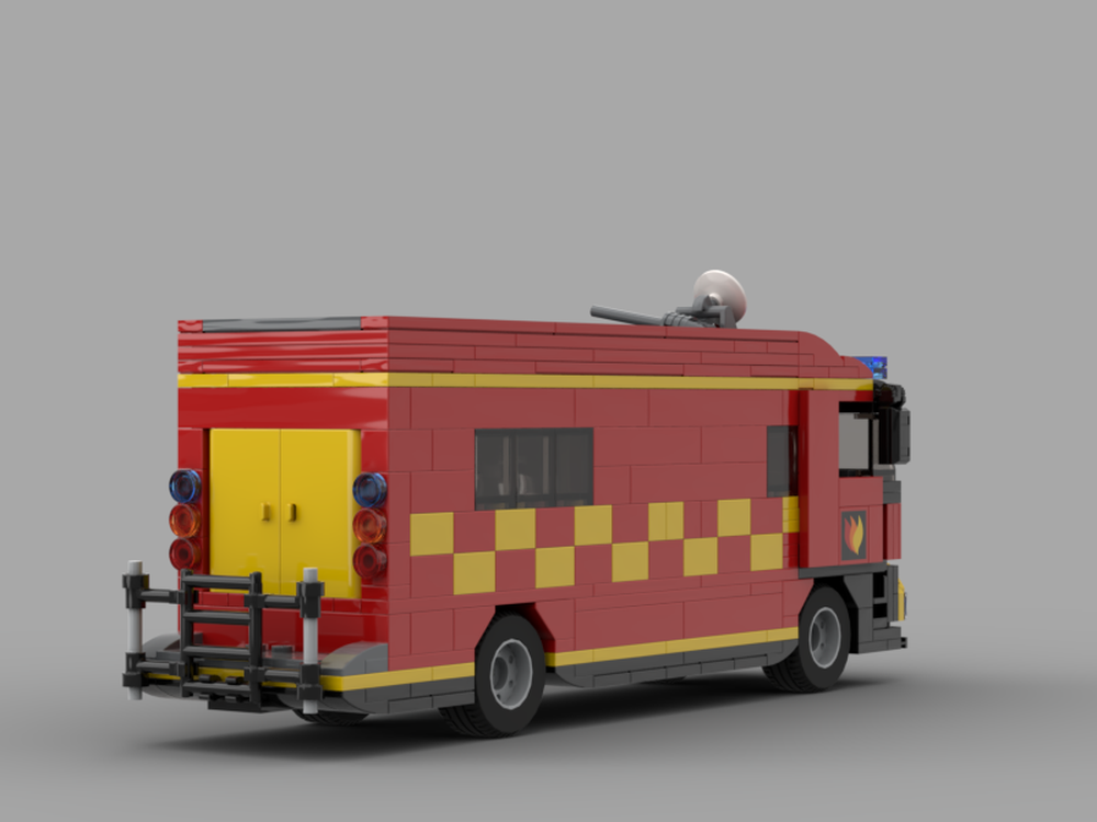 Lego Moc Fire Service Mobile Command Unit By Ds Brick Creations