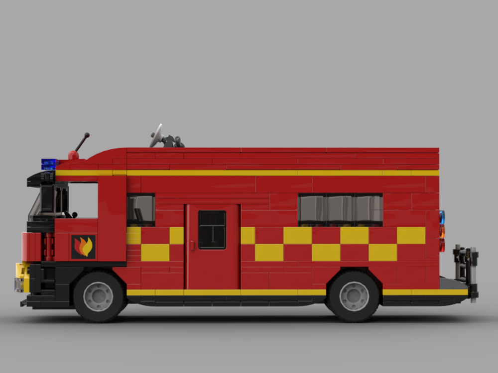 Lego Moc Fire Service Mobile Command Unit By Ds Brick Creations