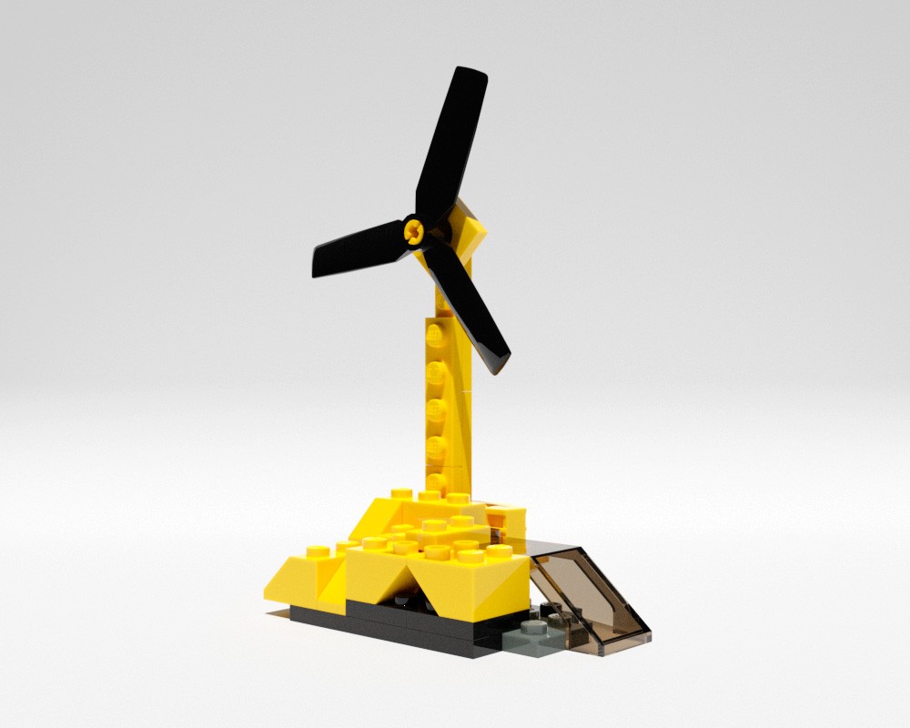 LEGO MOC Windmill and waterfall by WoodenBoxProjects | Rebrickable ...