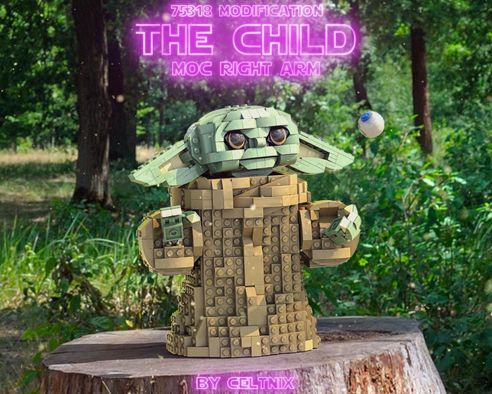 LEGO MOC Grogu right arm modification (The Child - #75318) by Celtnix ...