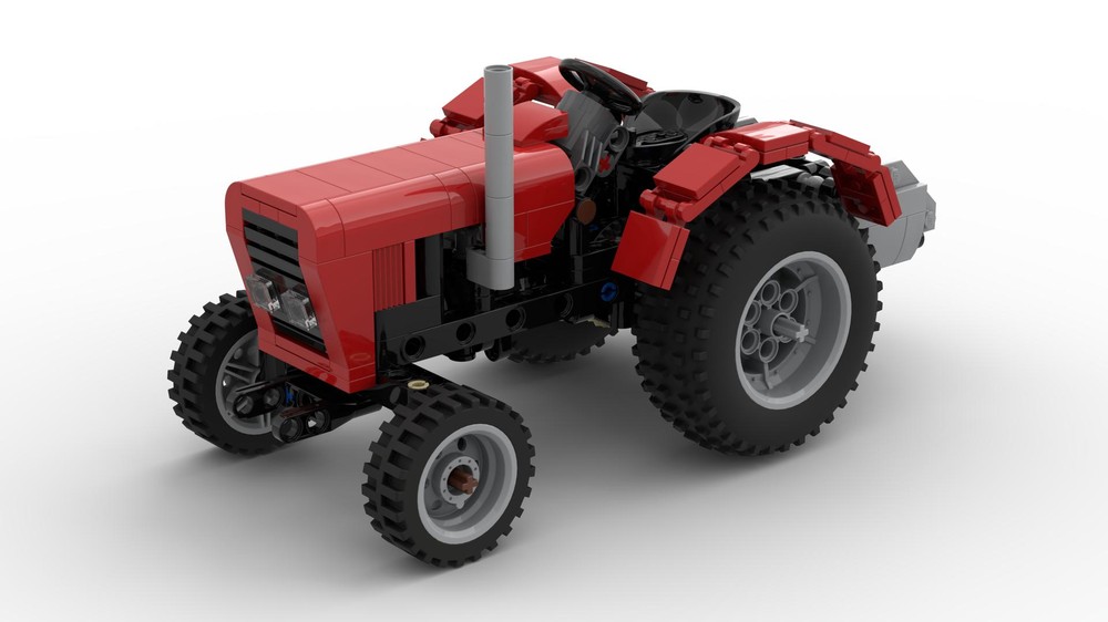 LEGO MOC Old Tractor MOC by DaanBrickProjects | Rebrickable - Build with LEGO