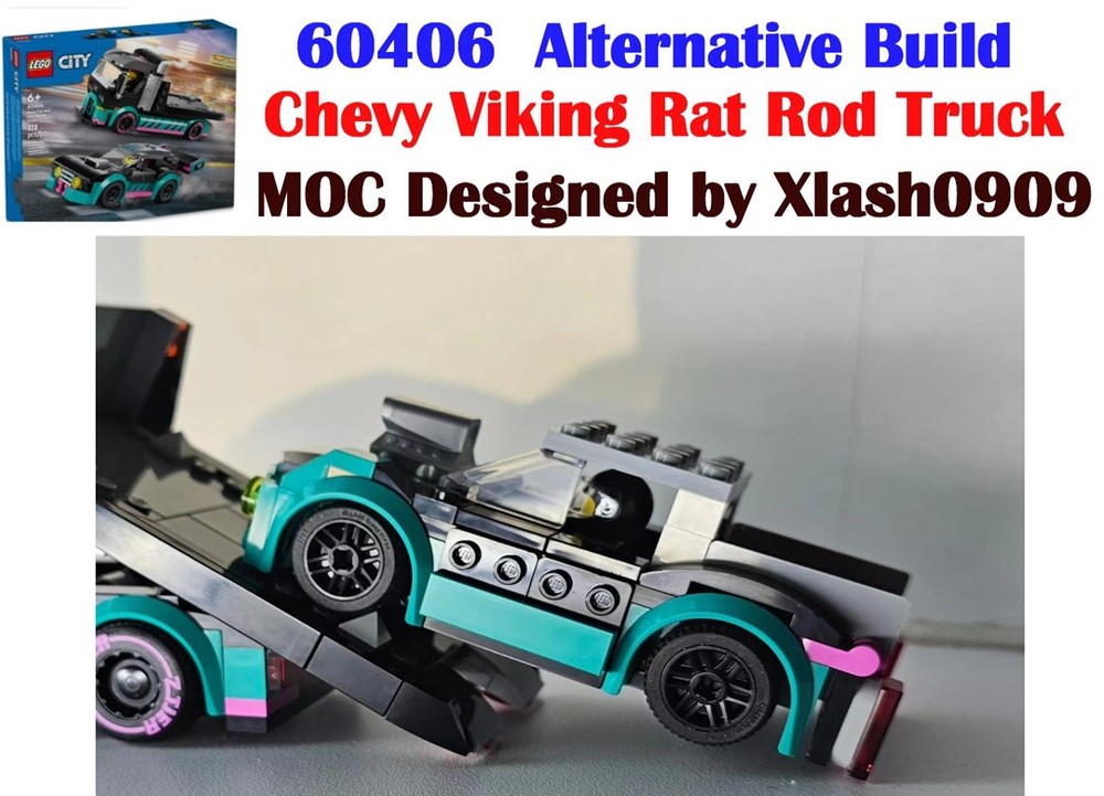 LEGO MOC 60406 CHEVY VIKING RAT ROD TRUCK by xlash0909 | Rebrickable ...