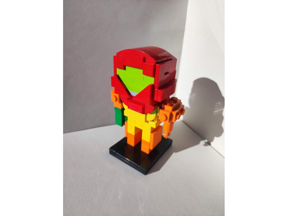 Lego Moc Samus Aran Brickheadz By Seaphoenix Rebrickable Build With