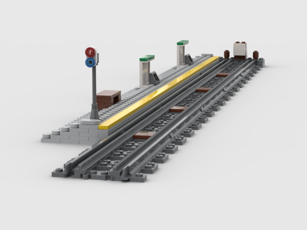 LEGO MOC Standard/Narrow Gauge local station by Aspirin_1 | Rebrickable ...