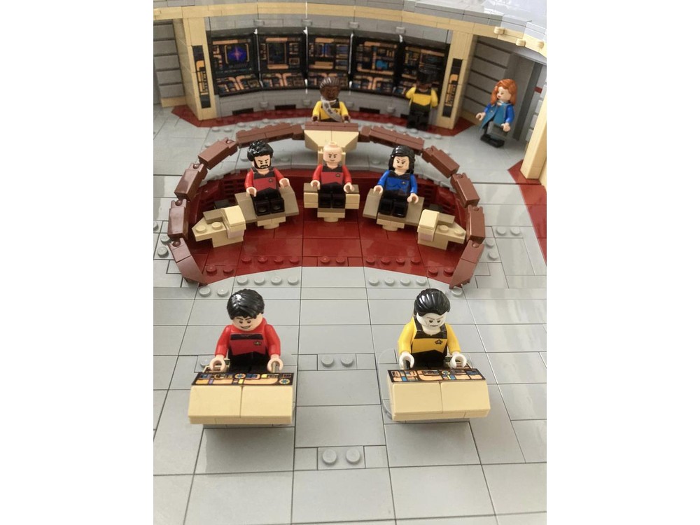 Lego Moc Star Trek The Next Generation Enterprise D Main Bridge By