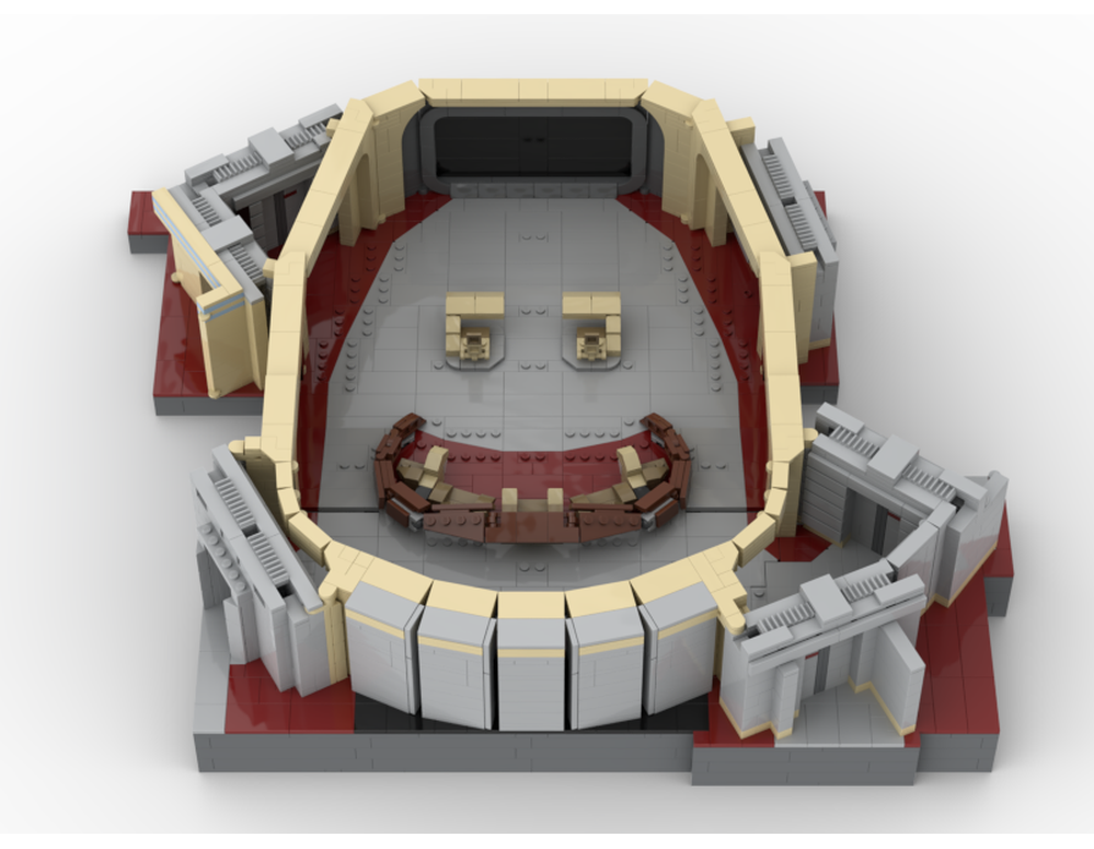 LEGO MOC Star Trek: The Next Generation, Enterprise D Main Bridge by Sendek01 | Rebrickable ...