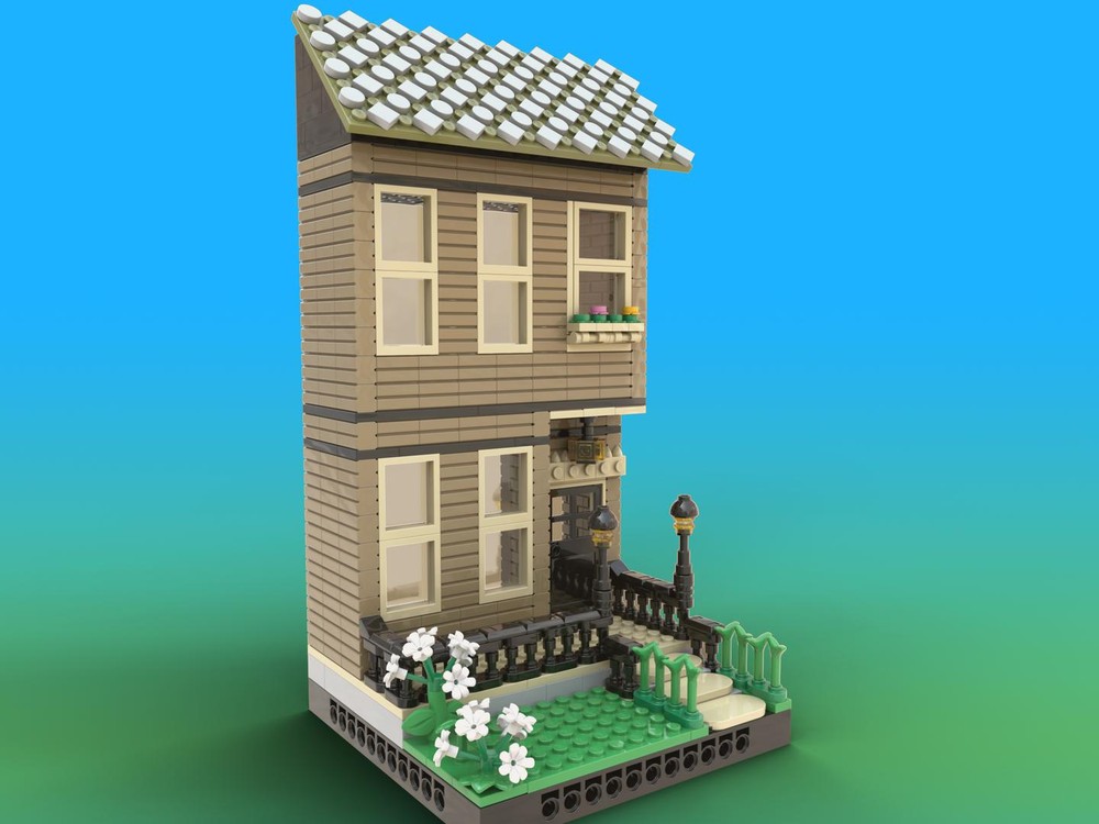 Lego Moc Suburban Modular Home 2 By Thomusbean Rebrickable Build