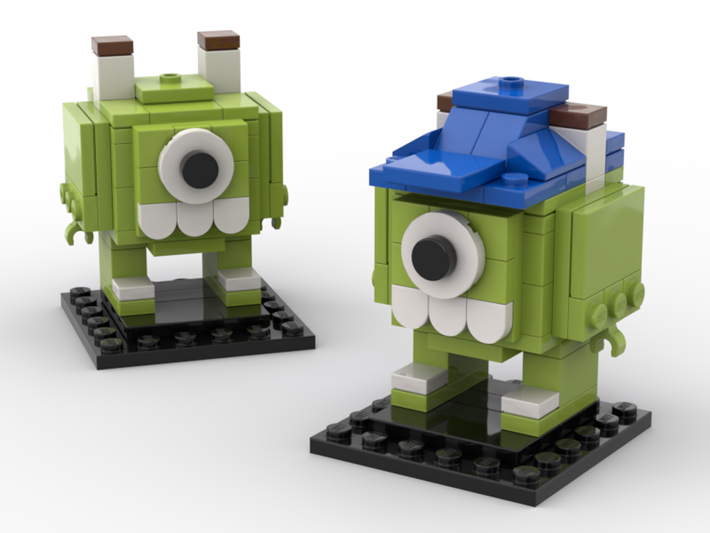 LEGO MOC Mike Wazowski BrickHead by Tobiasz250 | Rebrickable - Build ...