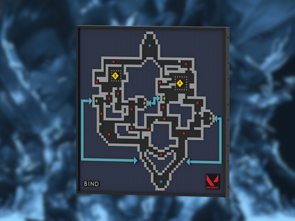 LEGO MOC Valorant Map Art - Bind by Bucktopus | Rebrickable - Build ...