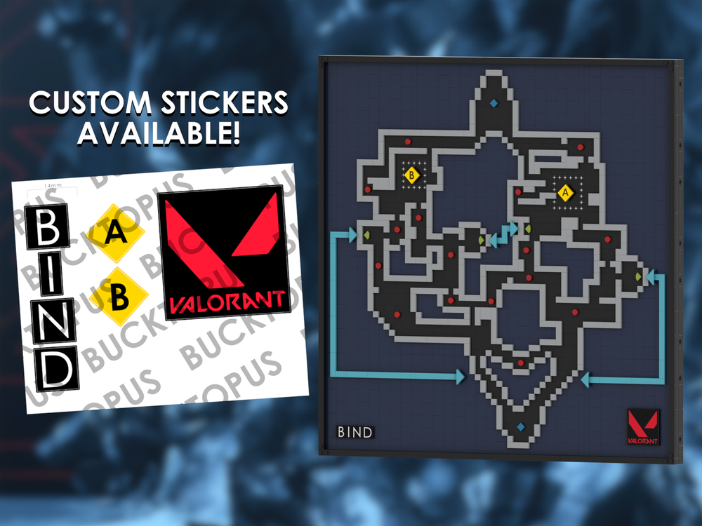LEGO MOC Valorant Map Art - Bind by Bucktopus | Rebrickable - Build ...