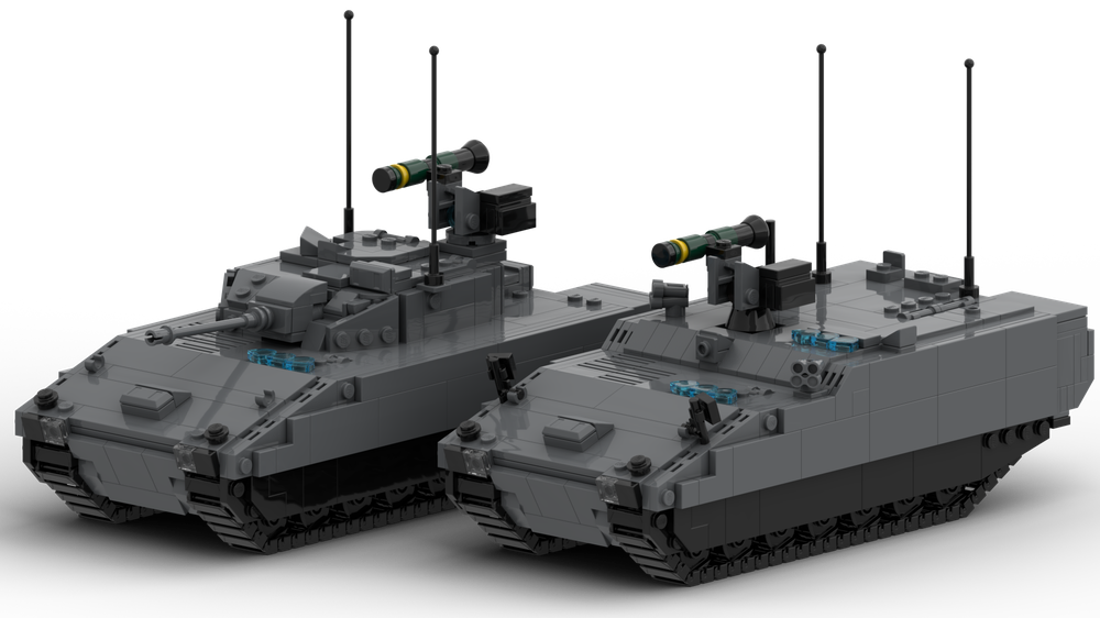 LEGO MOC Ajax IFV and Ares APC by Isubuilds | Rebrickable - Build with LEGO