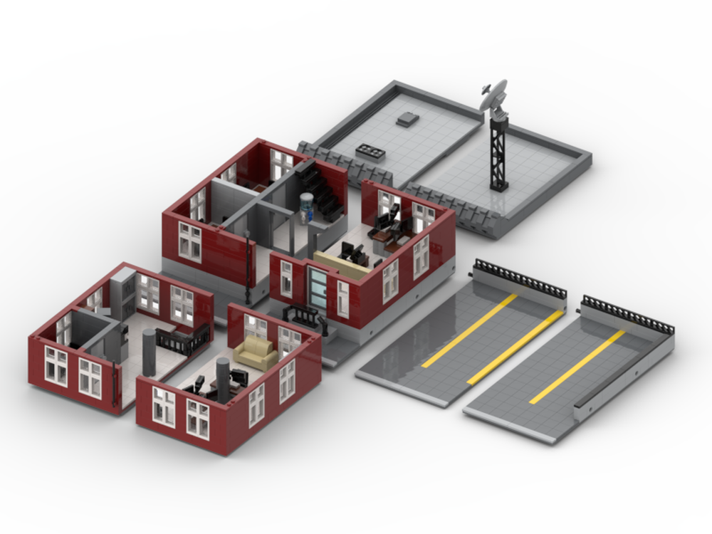 Lego Moc Modular Police Station By Ole828 Rebrickable Build With Lego