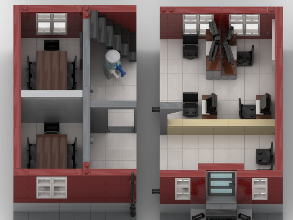 Lego Moc Modular Police Station By Ole828 Rebrickable Build With Lego