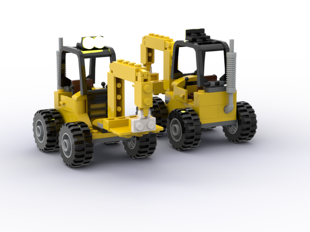 LEGO MOC 4x4 wheeled Digger by ElijahsLegos | Rebrickable - Build with LEGO