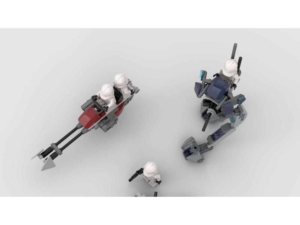 Lego Moc At Rt Walker And Speeder Alternate Build Of 75372 Clone