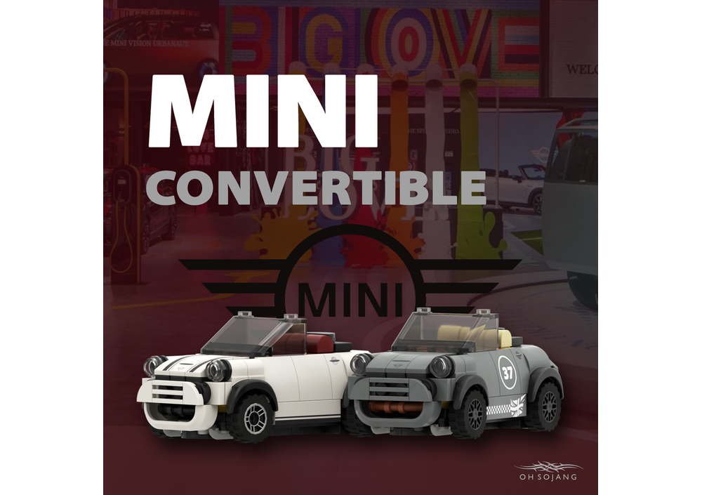 Lego Moc Blackmini Cooper Convertible V2 By Ohsojang Rebrickable