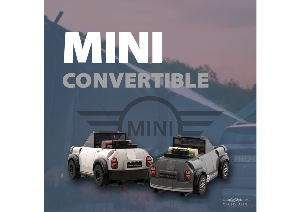 Lego Moc Blackmini Cooper Convertible V2 By Ohsojang Rebrickable