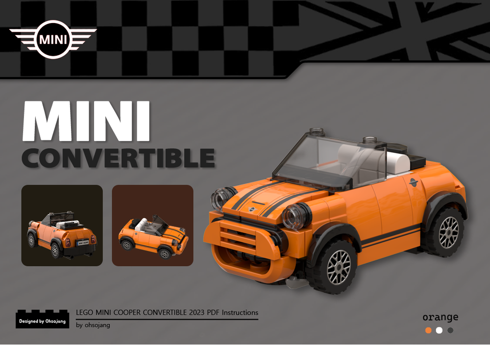 Lego Moc Blackmini Cooper Convertible V2 By Ohsojang Rebrickable
