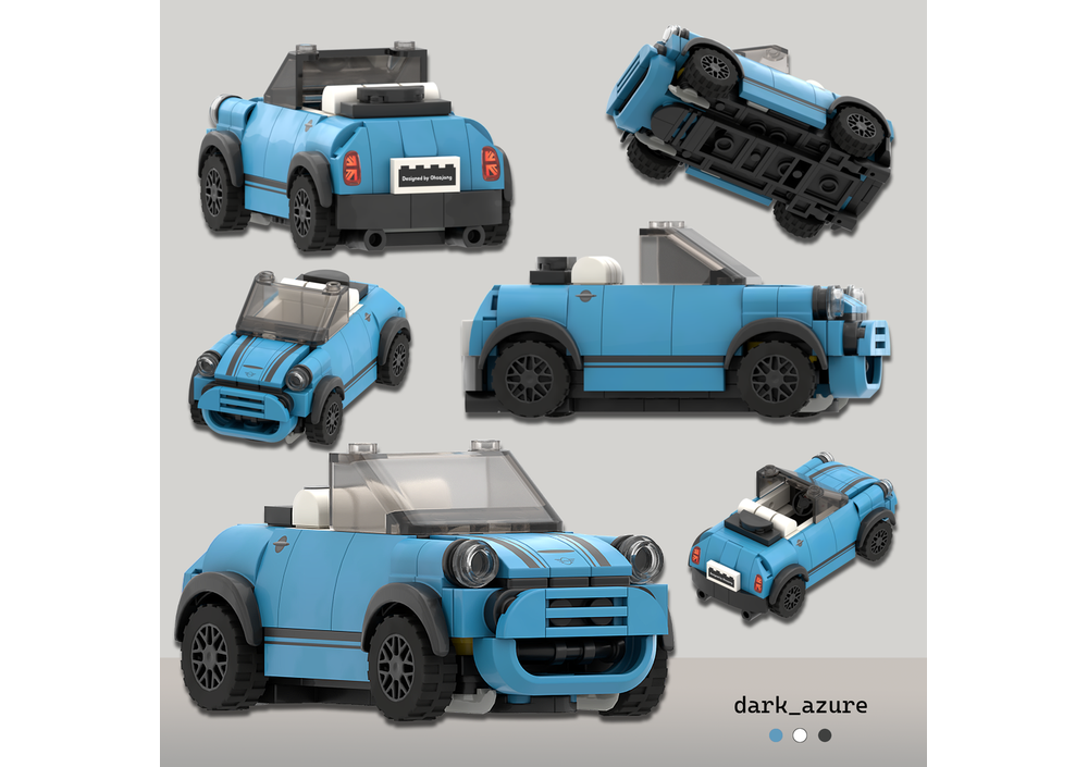 Lego Moc Blackmini Cooper Convertible V2 By Ohsojang Rebrickable