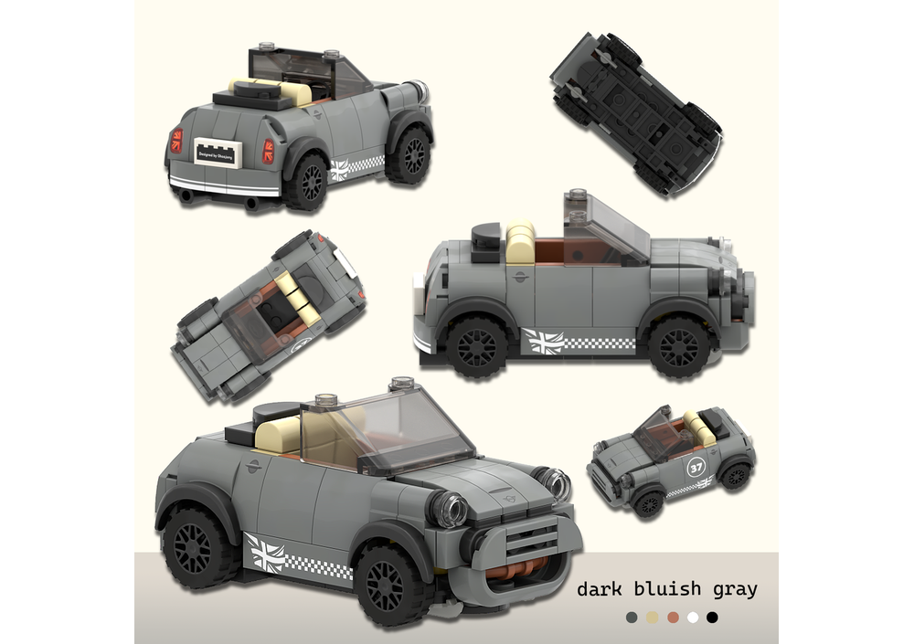 Lego Moc Blackmini Cooper Convertible V2 By Ohsojang Rebrickable