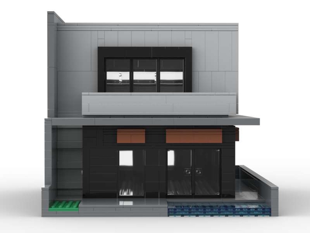 Lego Moc Modular Modern Semi Detached House Right By Legomodernist