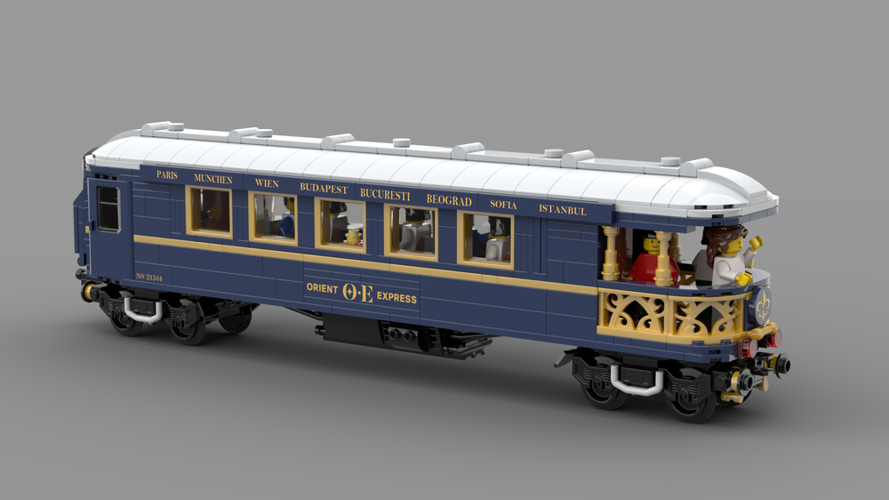 LEGO MOC Orient Express - Observation Deck by TrainsWithLights ...