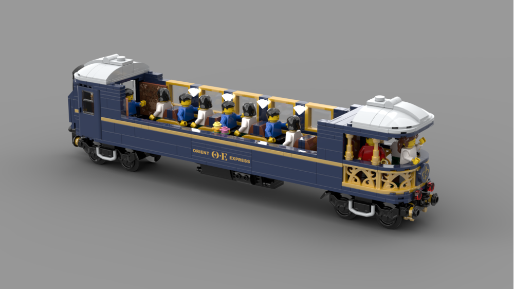 Lego Moc Orient Express Observation Deck By Trainswithlights