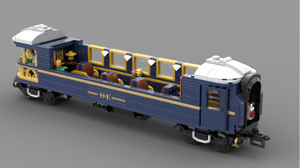 Lego Moc Orient Express Observation Deck By Trainswithlights