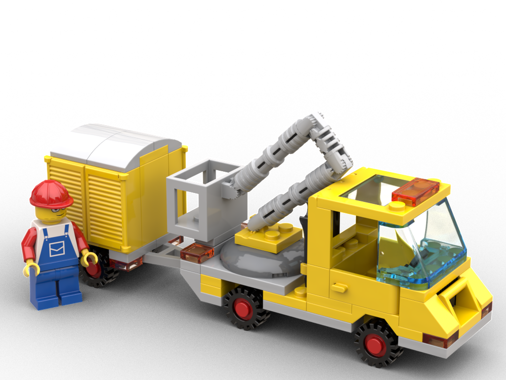 LEGO MOC small cherry picker truck with trailer by Swerix | Rebrickable ...