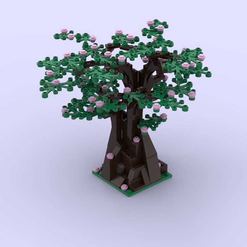LEGO MOC tree with pink elements by Txizu | Rebrickable - Build with LEGO