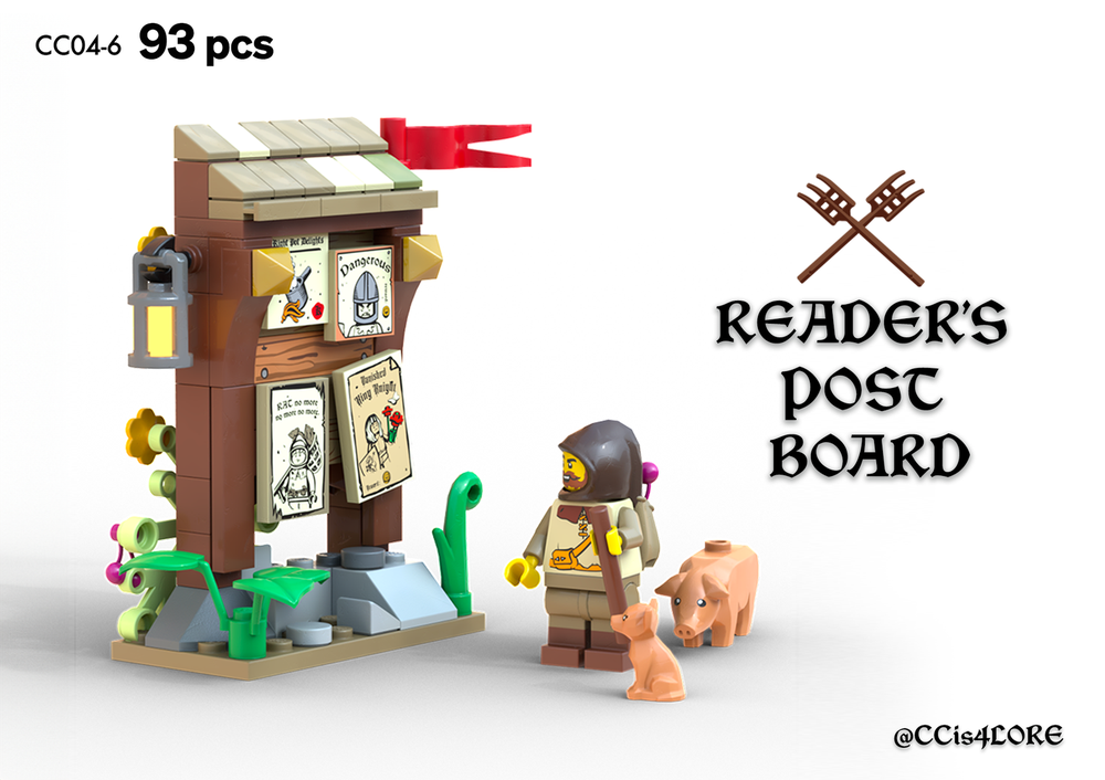 LEGO MOC READER’s POST Board by dariofol | Rebrickable - Build with LEGO