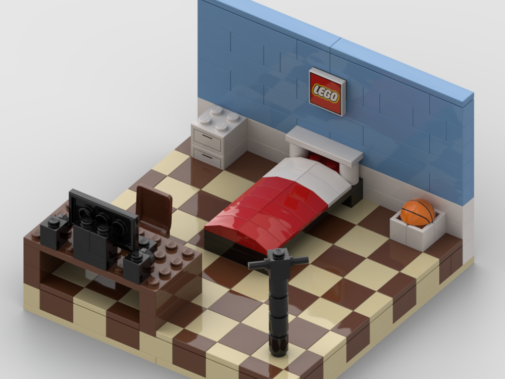 LEGO MOC Boy's bedroom by nibman_bricks | Rebrickable - Build with LEGO