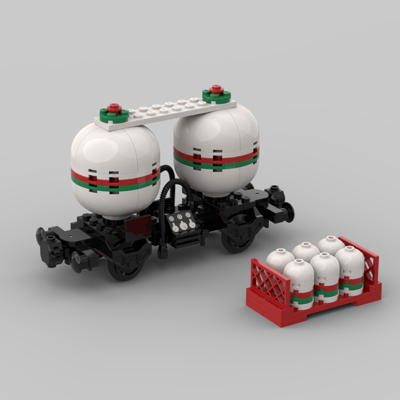 LEGO MOC Octan Twin Tank Rail Tanker Wagon by josszo | Rebrickable ...
