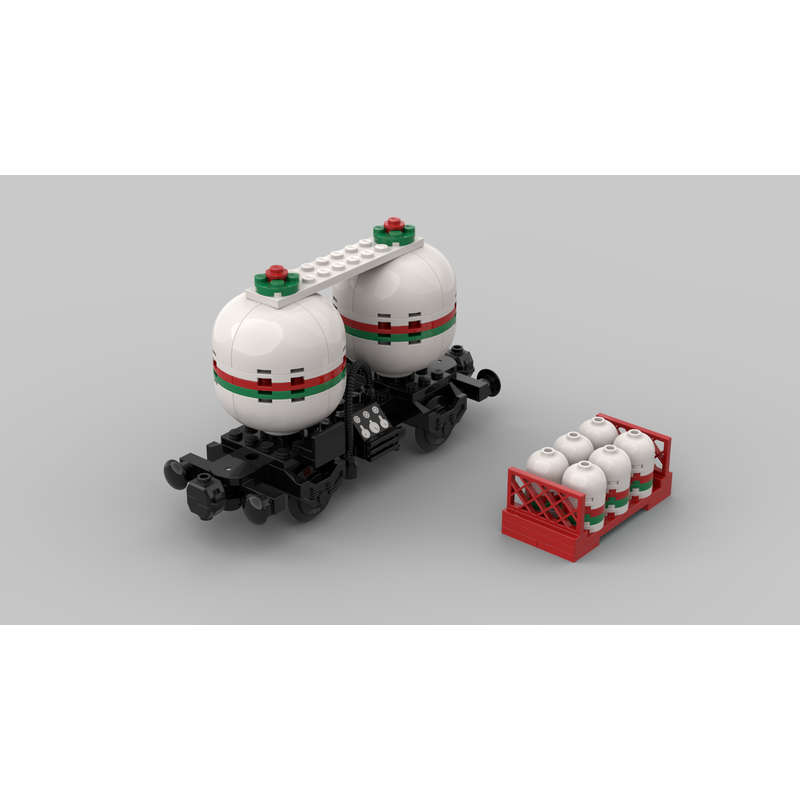 LEGO MOC Octan Twin Tank Rail Tanker Wagon by josszo | Rebrickable ...