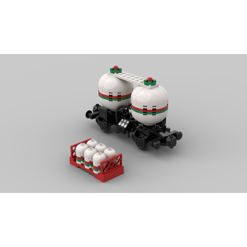 LEGO MOC Octan Twin Tank Rail Tanker Wagon by josszo | Rebrickable ...