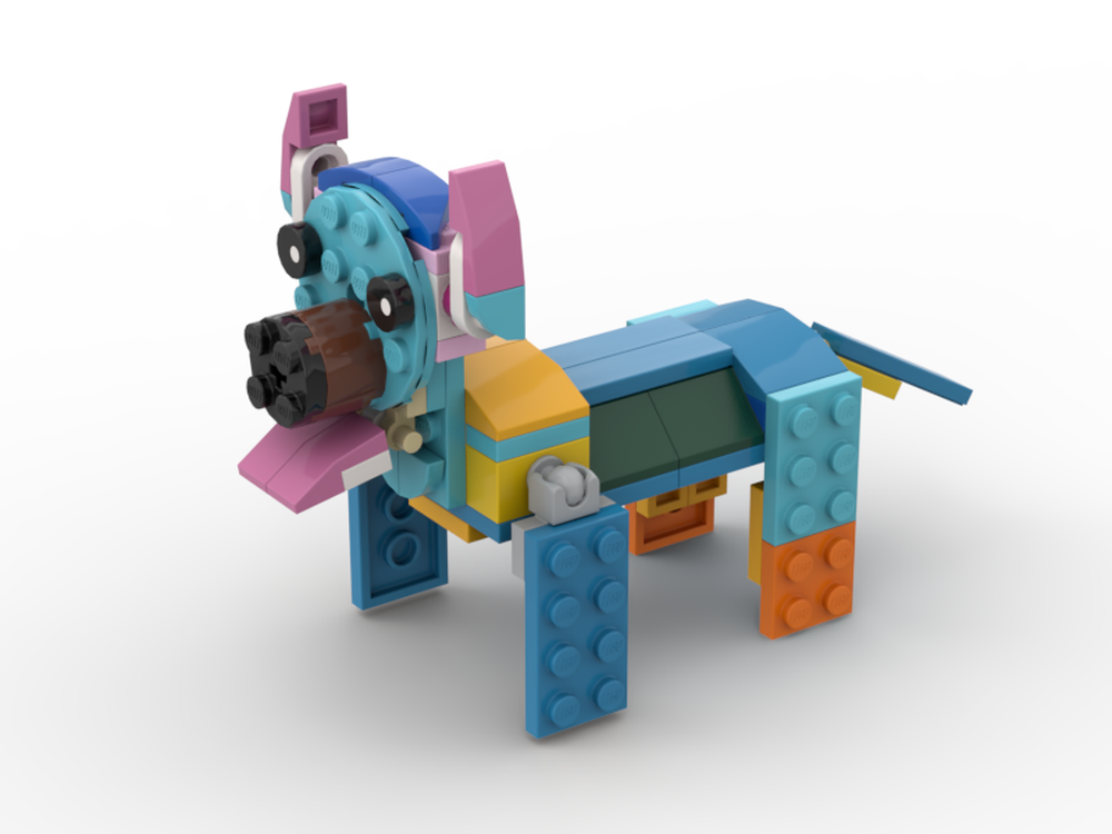 LEGO MOC Dog by hawks_mocs | Rebrickable - Build with LEGO