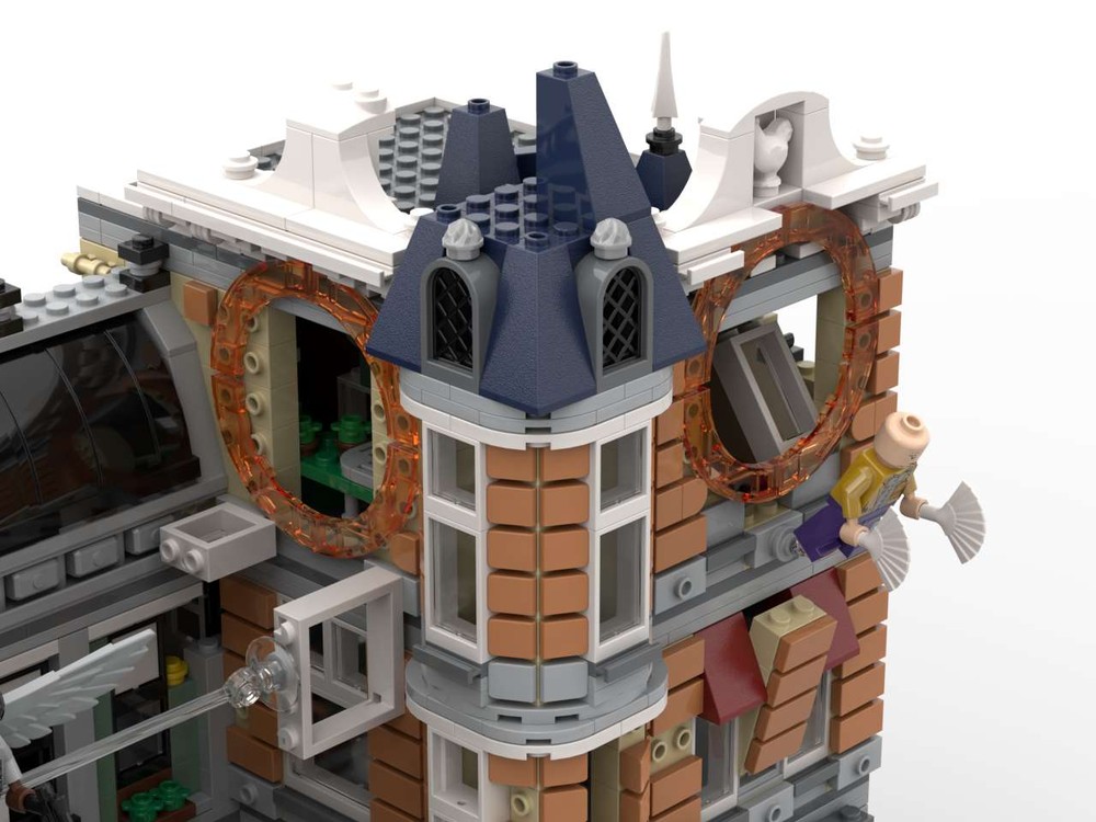 Lego Moc Assembly Square Superhero Battle Scene By