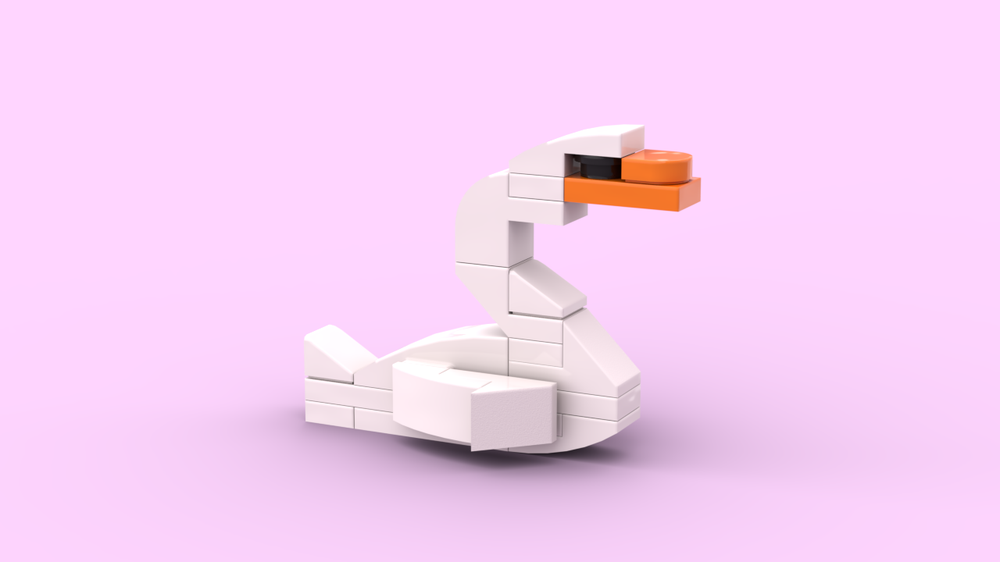 LEGO MOC Swan by OwlClicker | Rebrickable - Build with LEGO