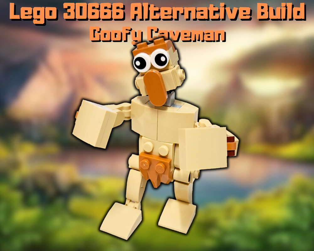 LEGO MOC Goofy Caveman by Noob Builds Lego | Rebrickable - Build with LEGO
