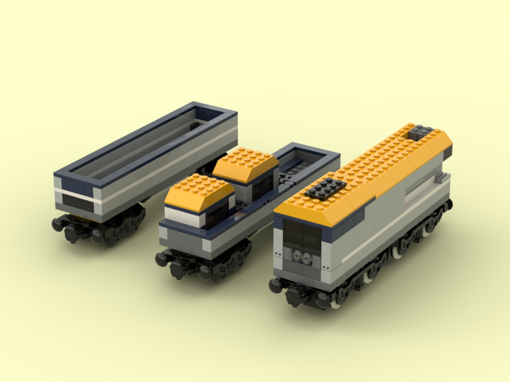 LEGO MOC double motor mod for diesel locomotive by the platnium brick ...