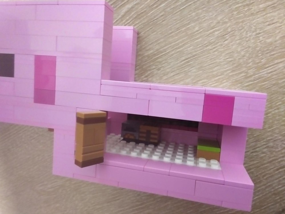 LEGO MOC Minecraft: The Pig House (to scale) by Sushi_V | Rebrickable ...
